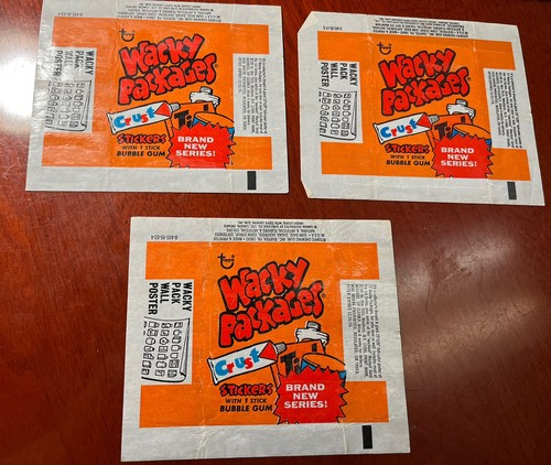 1975 Topps Wacky Packages Orange Wall Poster Ad 13th Series Wrapper (3 ...