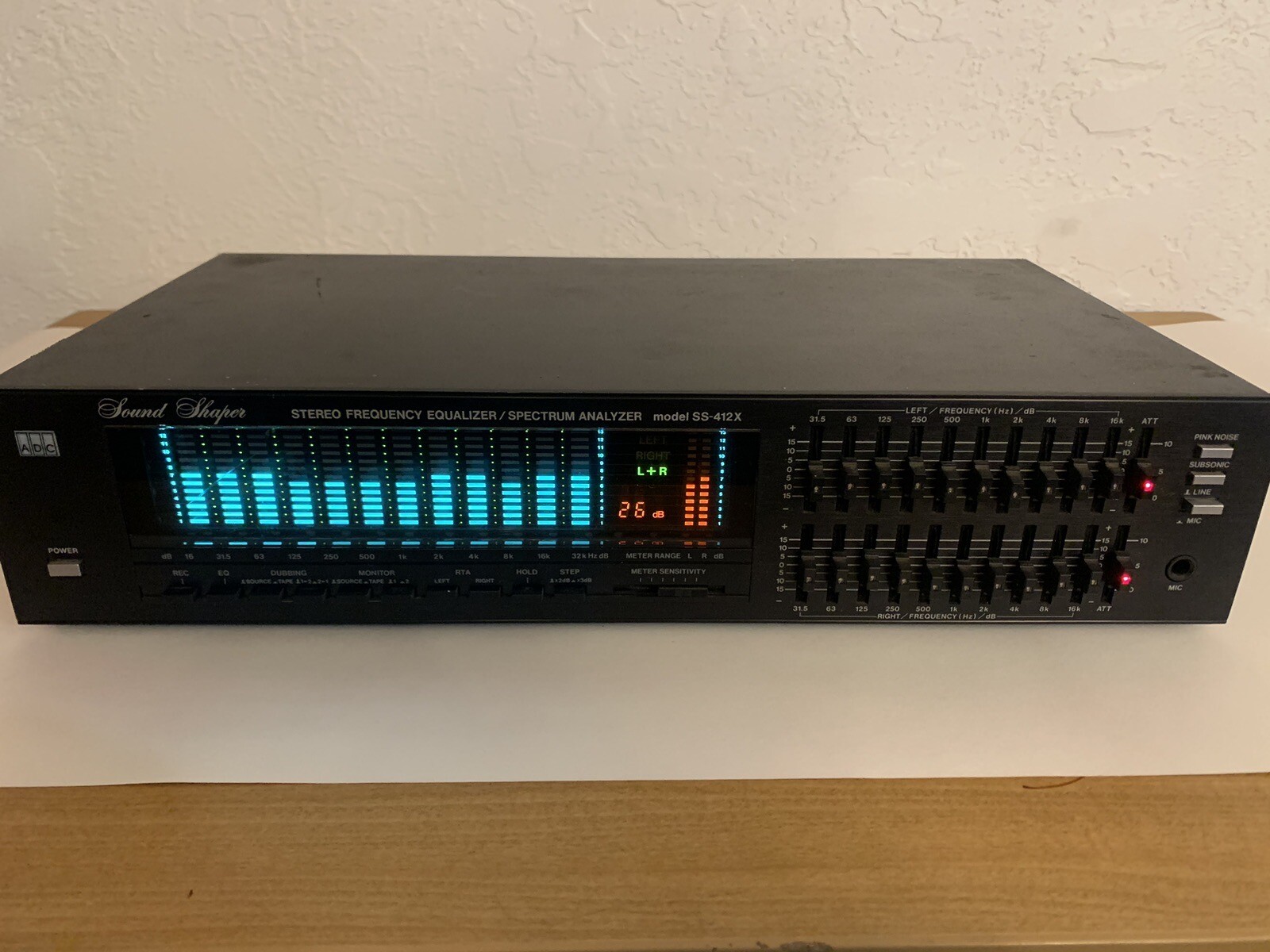 ADC Sound Shaper Frequency SS-412X EQ / Spectrum Analyzer - *Rare ...