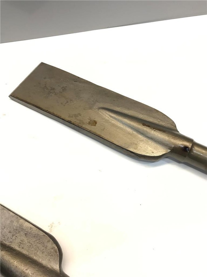 2pc Steel Concrete Breaker 1-1/8" Hex x 6" Shank 3" Wide x 21" Digger Chisel | eBay