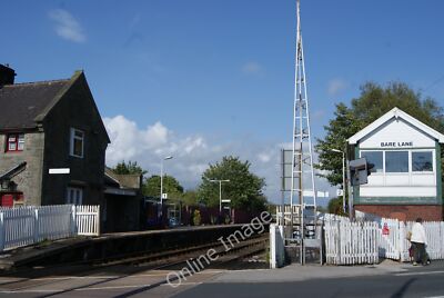 Photo 12x8 Bare Lane Station & Signal Box On the line from Morecambe to ...