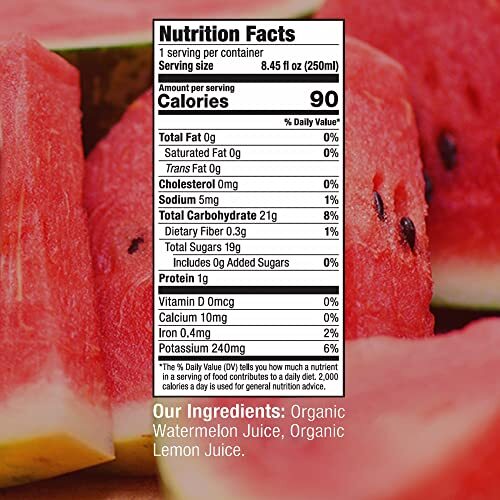 Wonder Melon Organic Watermelon Juice 8.45oz 6 Pack 100% Juice Cold ...