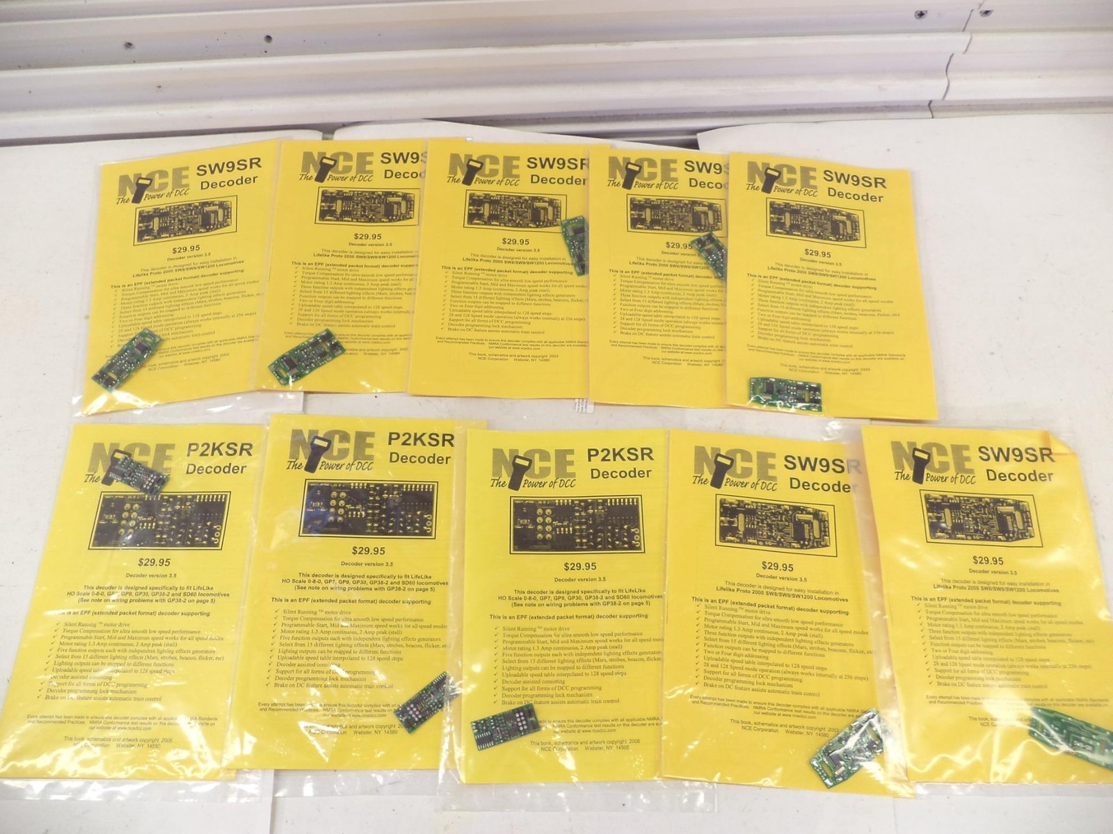 NCE HO DCC Motor Decoders(9), for Proto 2000 Locomotives, (lot ct) | eBay