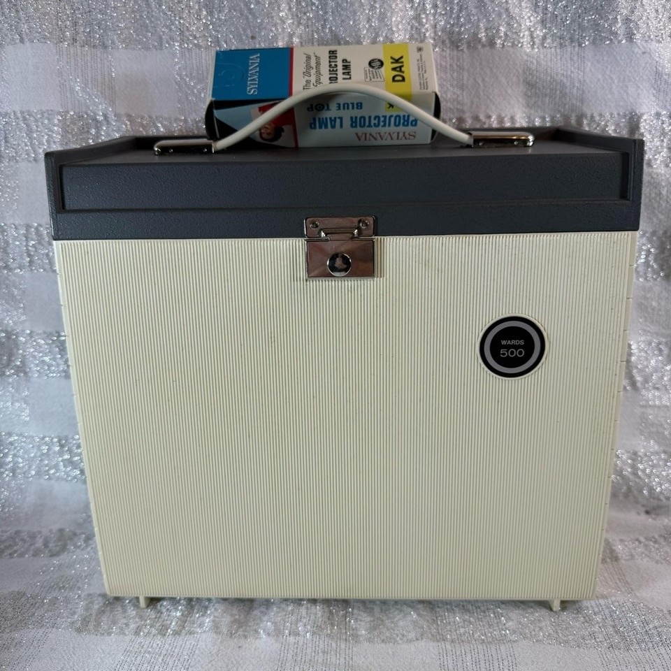 Vintage 2x2 Slide Projector Montgomery Ward 500 Tested Working With ...