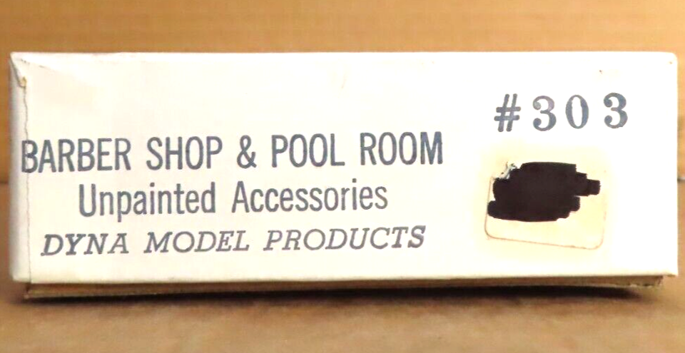 Dyna Model Products 303 Barber Shop HO Craftsman kit w Accessories HO ...