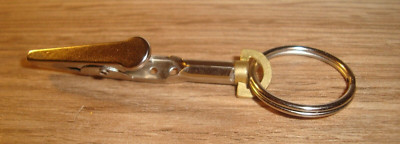 $2.50 SALE All Metal Alligator ROACH CLIP Smoke Clip Note Holder 1" Key ...