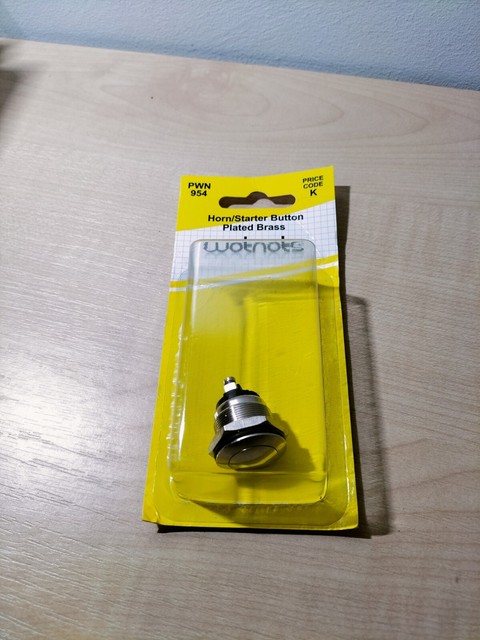 Pearl PWN954 Button Switch Plated Brass for Car Ignition Engine Starter ...