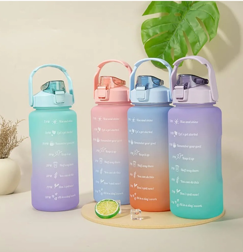 Sports Water Bottle, 1250ml/42oz Gradient Color Portable Large Capacity | eBay