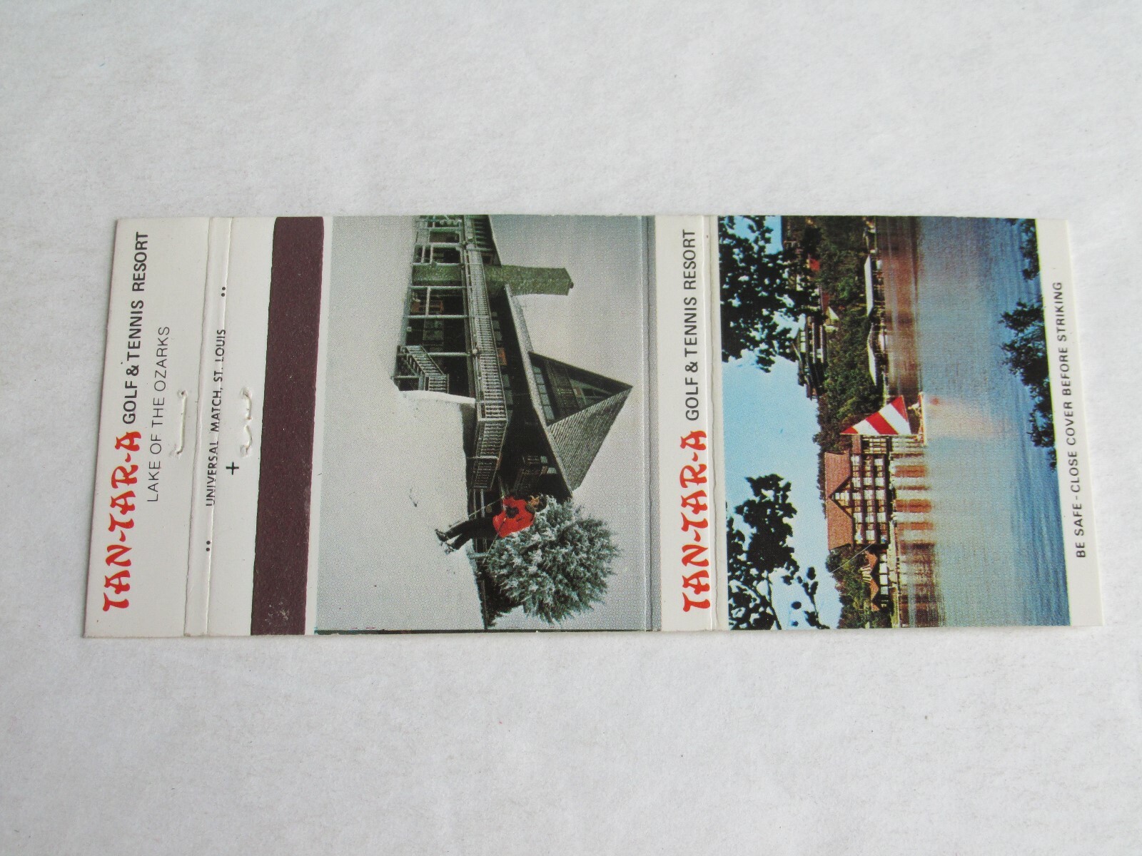AC478 Vintage Matchbook Cover MO MIssouri Tan Tar A Golf Tennis Resort ...