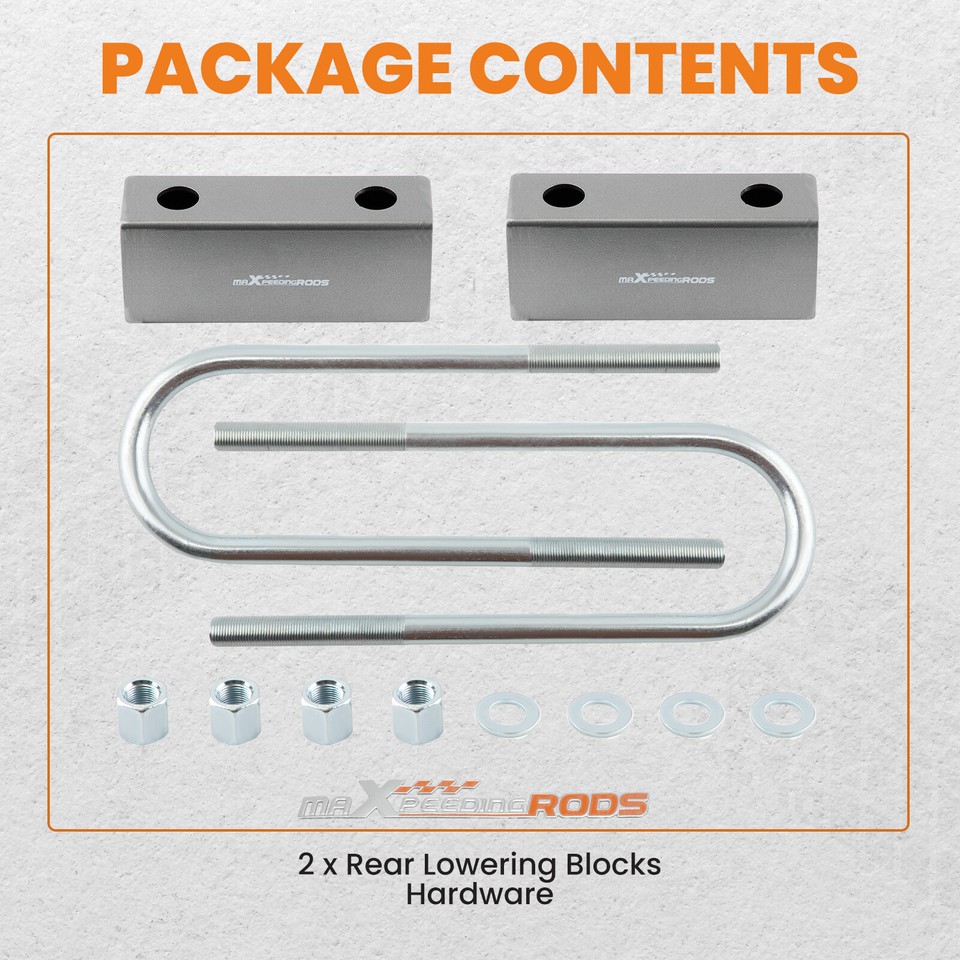 Rear Drop Kit 3" Lowering Blocks for Chevy C10 C20 Truck 2WD 1960-1972 ...