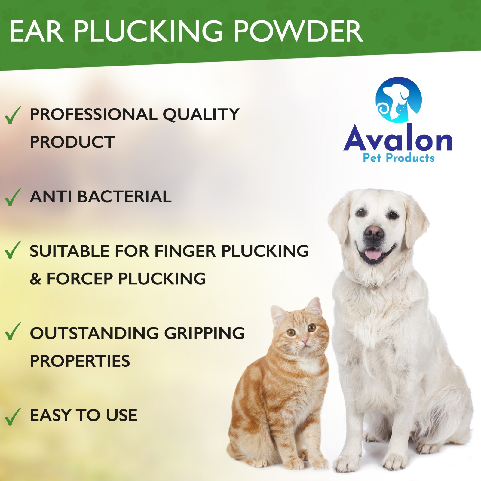 CLEARIT Dog Ear Hair Plucking Removal Powder 35G Helps Keeps Ears Fresh ...