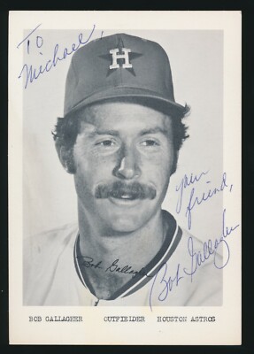 1973 Houston Astros Team Issue (3-1/2" x 5") -BOB GALLAGHER ...