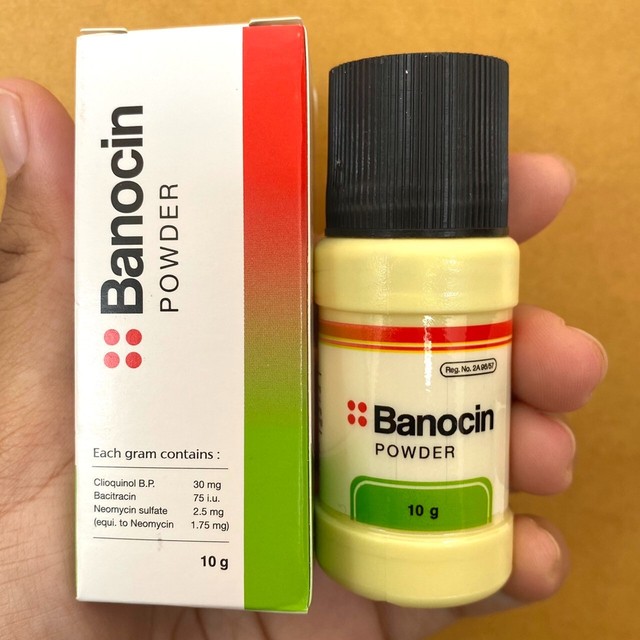 6 X Banocin Powder Antibiotic Inflammation Wound Infect Burn Children ...