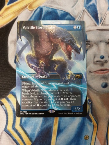 MTG Volatile Stormdrake Borderless Modern Horizons 3 Blue Rare Creature ...
