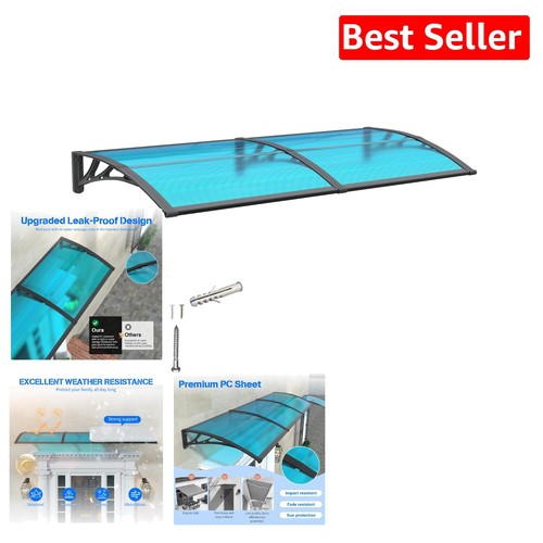 Durable 32x80 Inch Polycarbonate Awning for Doors & Windows - Year ...