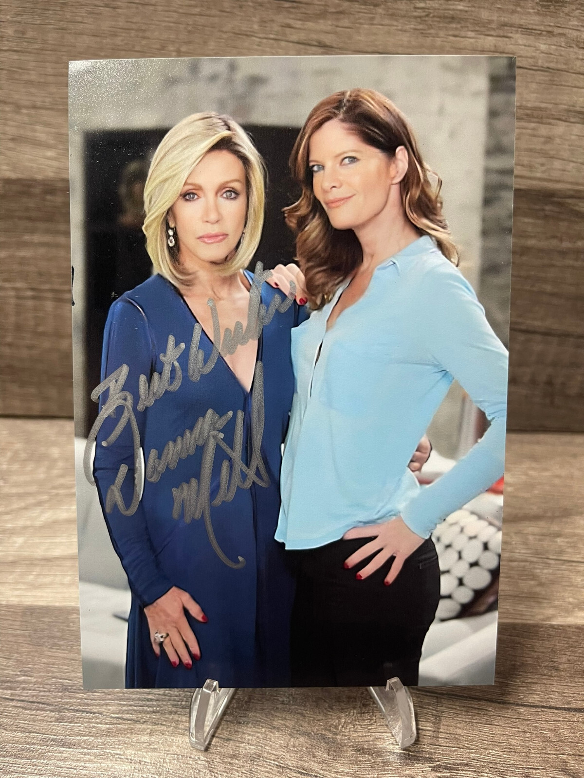 Donna Mills Falcon Crest Hand Signed 4x6 Photo TC46-4413 | eBay