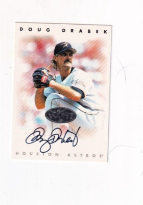 1996 DOUG DRABEK LEAF SIGNATURE SERIES AUTO/AUTOGRAPH HOUSTON ASTROS | eBay