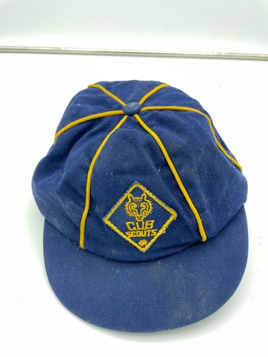 Vintage 1950s CUB SCOUTS BSA Blue Gold Uniform HAT Boy Scout Official ...