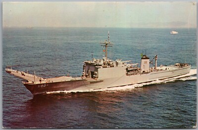 USS Manitowac LST-1180 Navy Ship Postcard W342 | eBay
