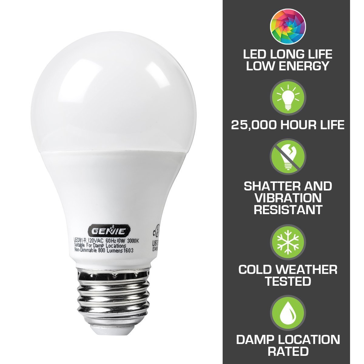 Genie Universal LED Garage Door Opener Light Bulb - 2 Pack | eBay