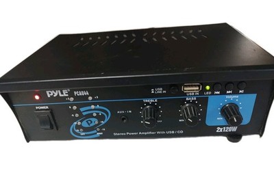 Pyle PylePro PCA2 2-Channel Power Amplifier Tested Works 2x40W Free ...