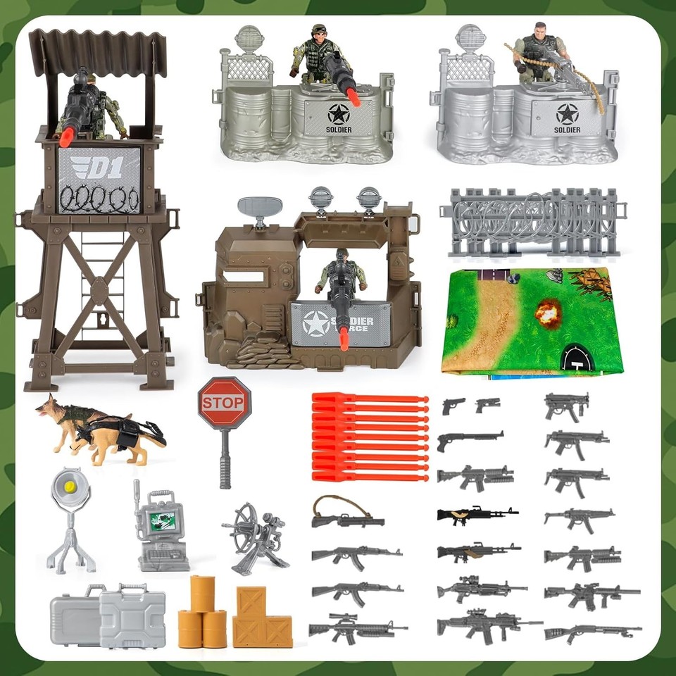 Army Men Action Figures Playset - 70+ PCS Realistic Army Toys ...