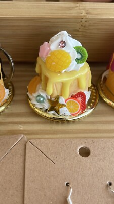 Cute Cake Miniature Ice Cream Sundae Smoothie Keychain Bag Charm US ...