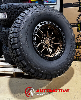4 17x9 Arena A109 Hustle Bronze Wheels 35" KO2 Tires 6x5.5 Toyota ...