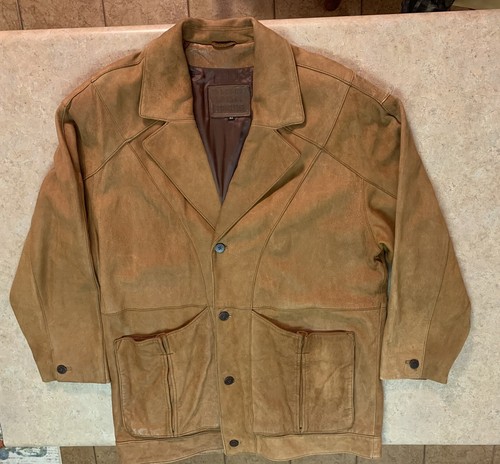 Robert Comstock Endurance Brown Leather Jacket Size 42 | eBay