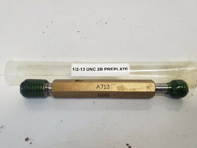 GUARANTEED! GSG PD .4530 GO 1/2-13 UNC-2B PD .4585 NO GO GAUGE A713 | eBay