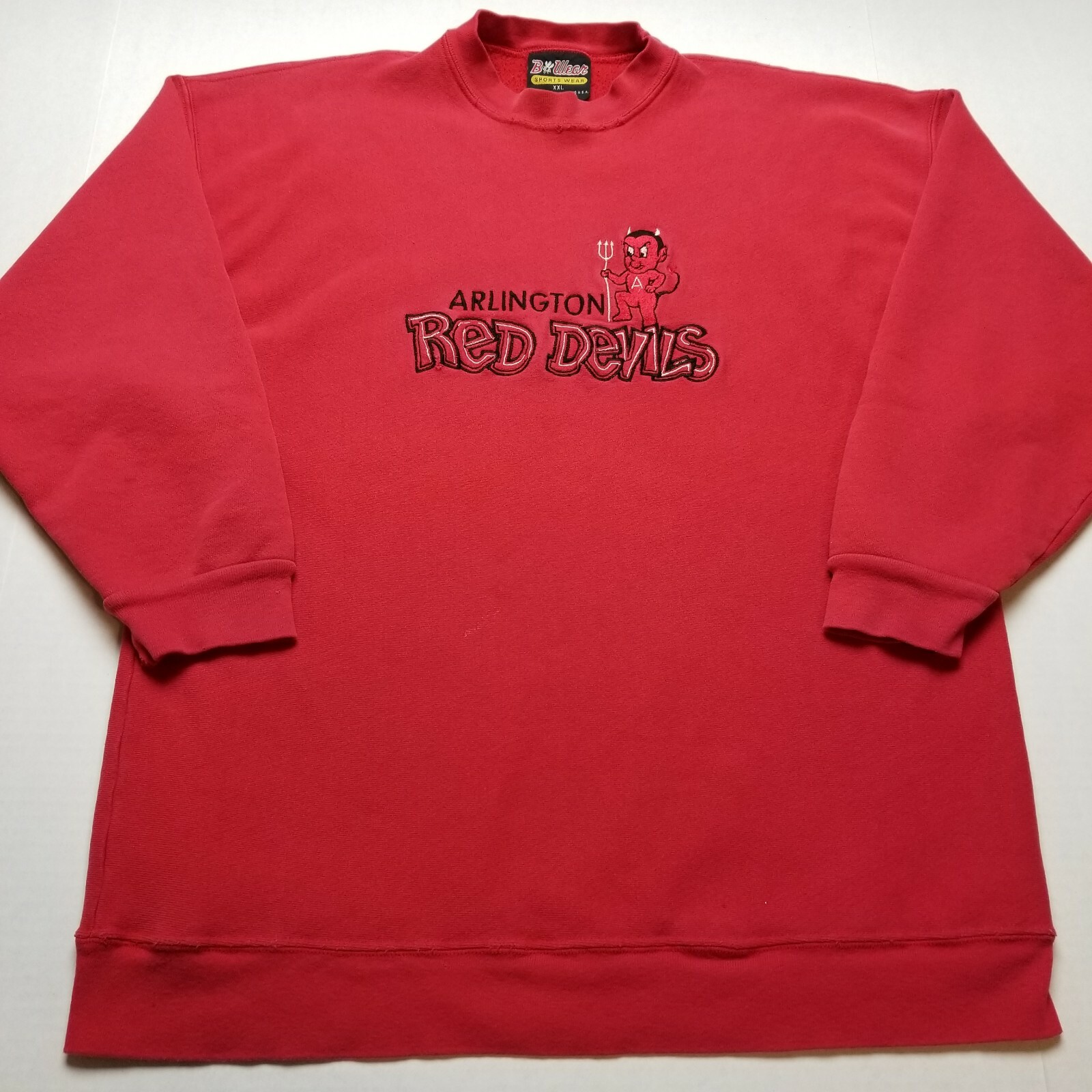 Vtg Arlington High School Red Devils Sweatshirt Mens 2XL Ohio B Wear ...