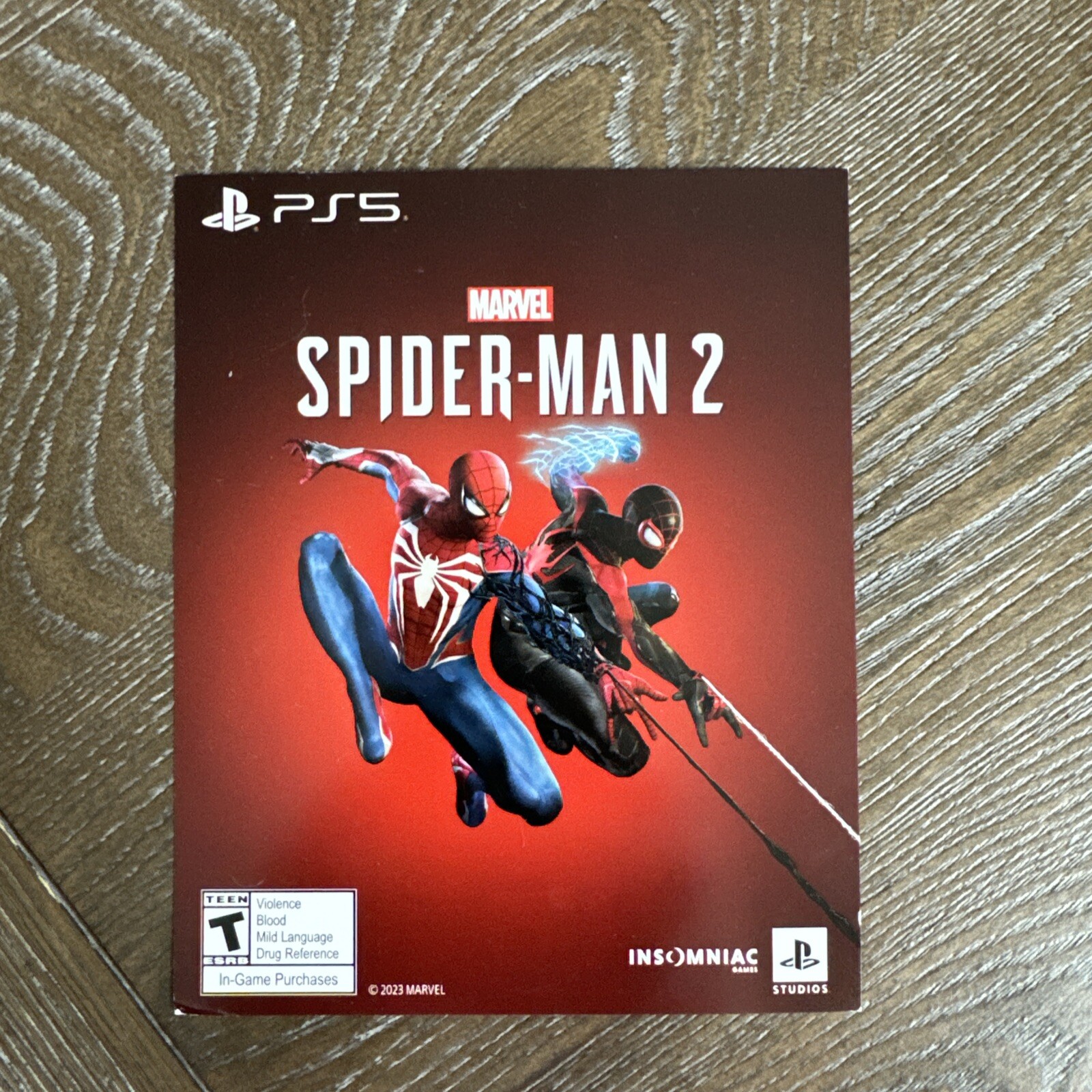 Spider-Man 2 - Sony PlayStation 5 New Digital Code Card PS5 Unscratched ...