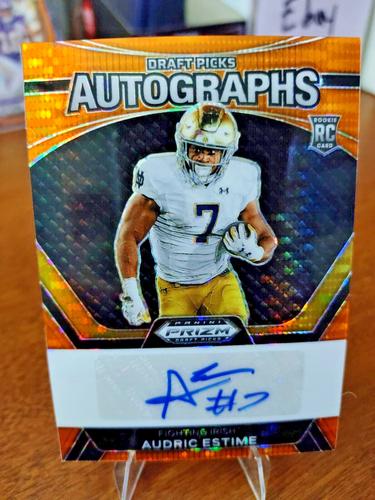 2024 Panini Prizm Draft Picks RC Audric Estime DPA-AEE Auto Orange ...