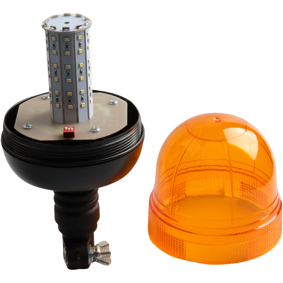 12V LED Emergency Flashing Rotating Beacon Strobe Light fits Tractor ...