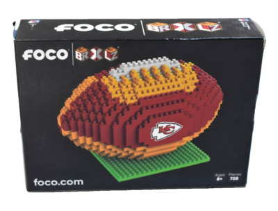 Kansas City Chiefs Foco BRXLZ Football Building Blocks NFL Licensed 728 ...