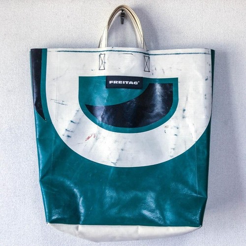 FREITAG F52 MIAMI VICE Vintage GREEN WHITE BLACK ‐ RARE Tote Hand Bag ...