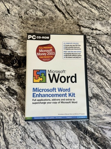 Microsoft Word Enhancement Kit Microsoft Money 2003 Full Program CD | eBay
