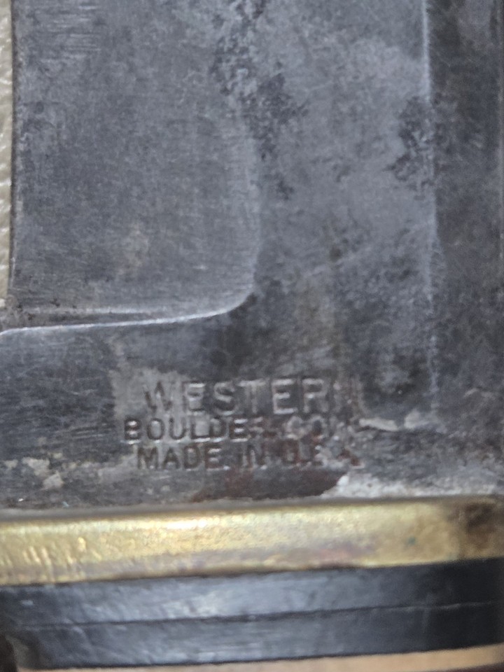 Vintage Western Boulder Colorado USA L 39 Fixed Blade Hunting Knife | eBay