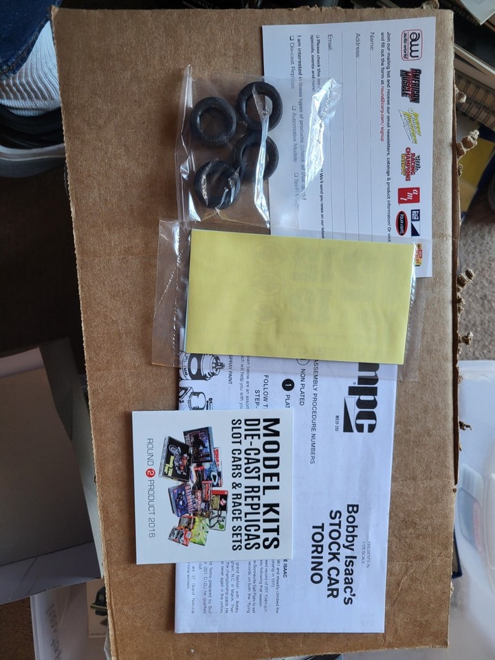 MPC BOBBY ISAAC'S FORD TORINO STOCK CAR RACING OPEN BOX MODEL KIT ...