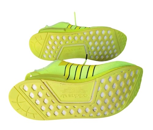 Adidas NMD R1 V2 Solar Yellow Neon Highlighter Running Shoes Mens Size ...