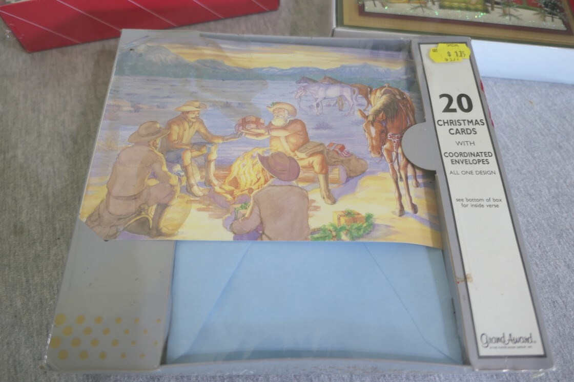 Lot of 54 NEW Hallmark Funny Cowboy Snowman Boxed Christmas Cards ...