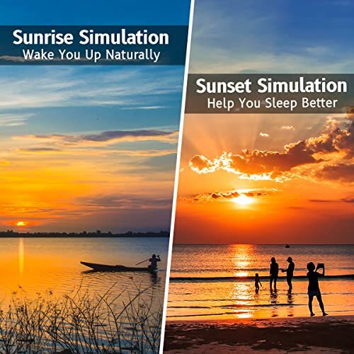 Wake Up Light Sunrise Alarm Clock With Sunrise Sunset Simulation 25 Nature Sleep | eBay