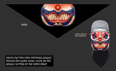 SKULLSKINS SNOWBOARD MASK - CLOWN | eBay