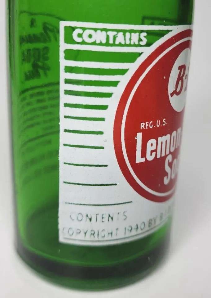 VTG 1960's Pop ACL Soda Bottle 7oz B-1 Lemon Lime Soda East St. Louis ...