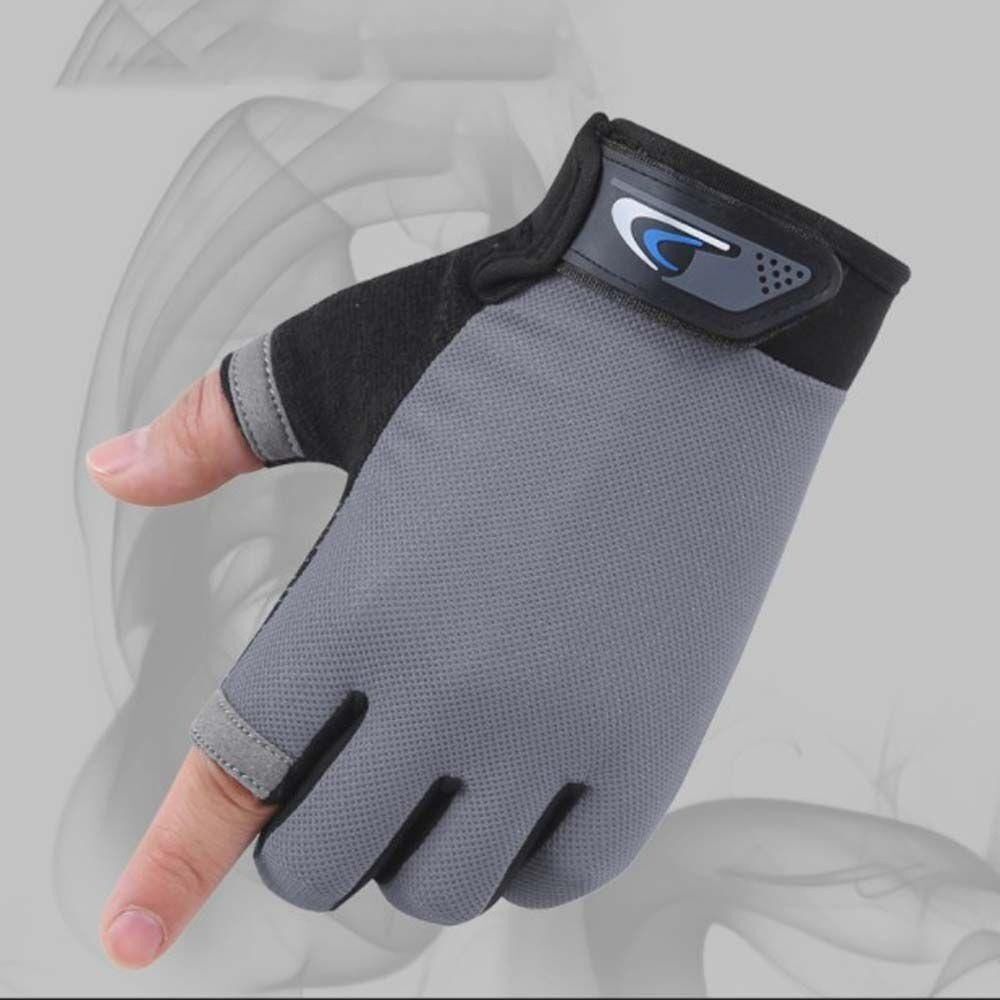 Protect Hand Bicycle Riding Gloves Anti-slip Two-finger Sports Gloves ...