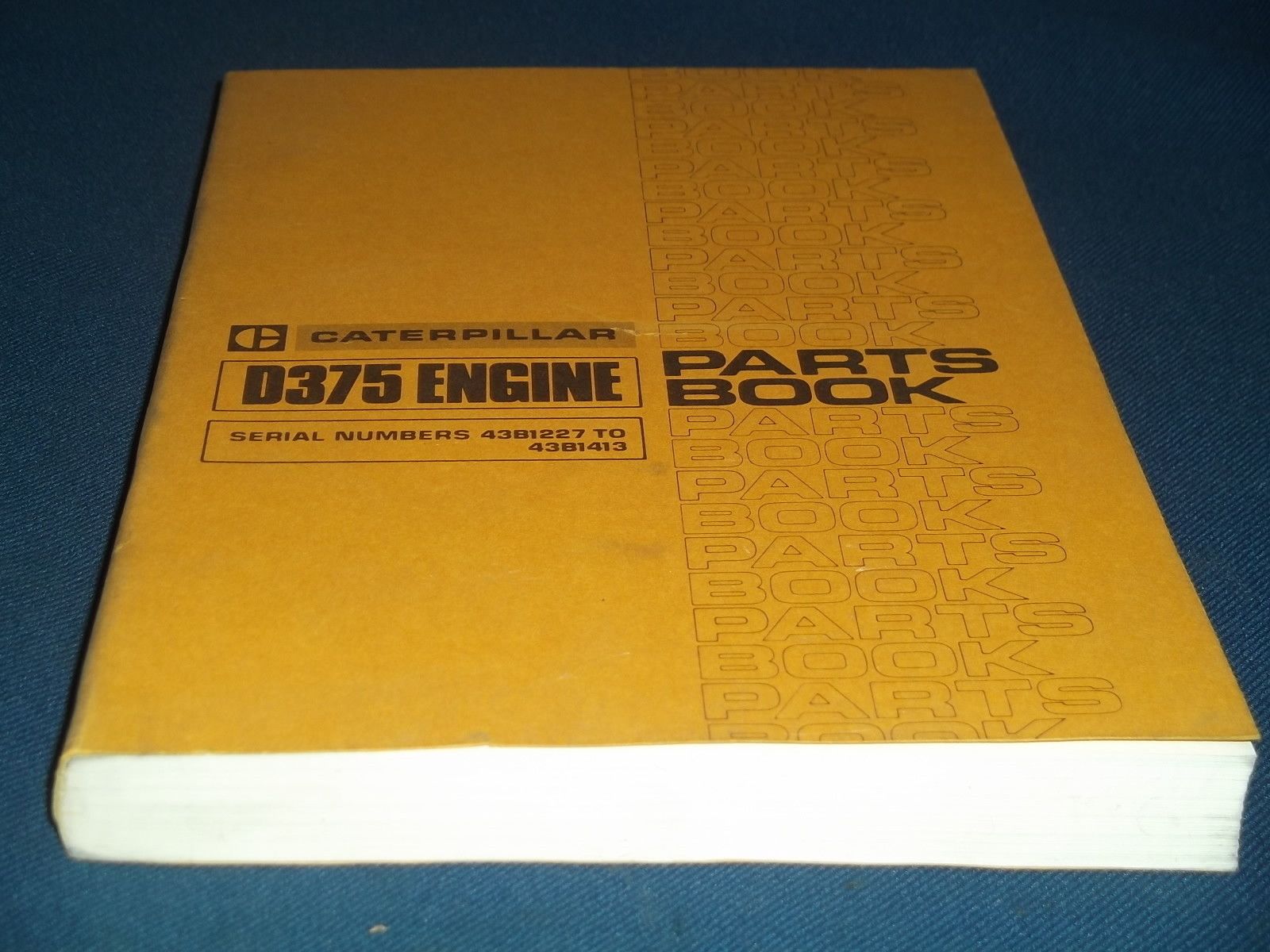 Cat Caterpillar D375 Moteur Pièces Livre Manuel S/N 43B1227-43B1413 | eBay