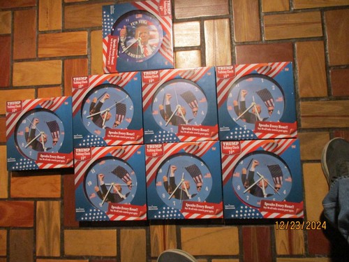 Trump Talking Clocks - 8 Clocks Sold As One Lot | eBay