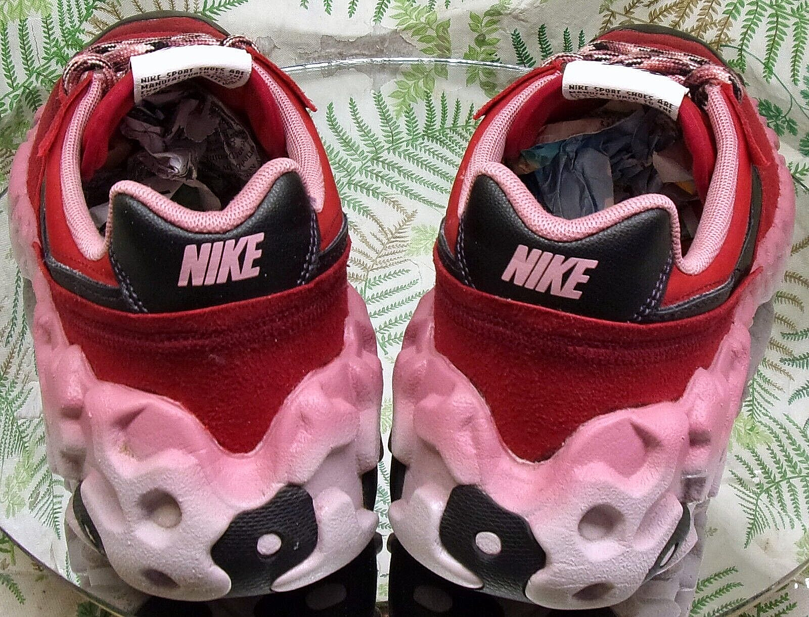 NIKE OVERBREAK SP RED TEXTILE SNEAKERS RUNNING WALKIN… - Gem