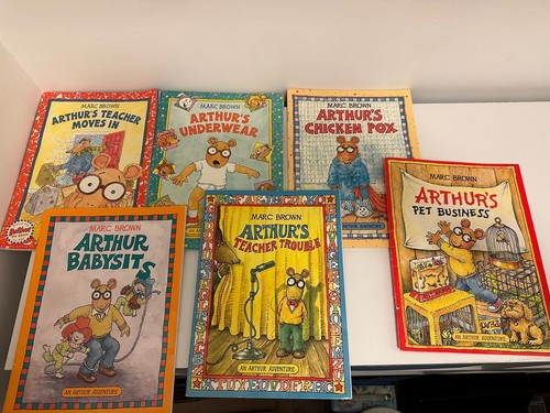 Marc Brown Arthur Books Teacher Trouble Pet Business Chicken Pox Lot ...