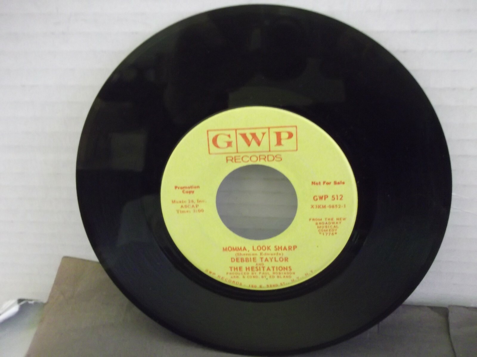 Debbie Taylor & Hesitations,GWP 512,"Momma,Look Sharp",US,7" 45, PROMO ...