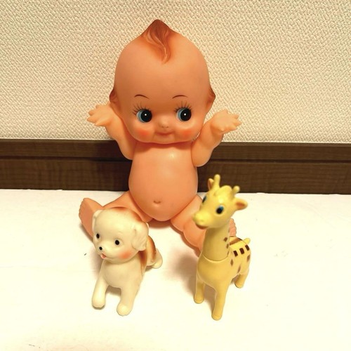 Vintage Kewpie Doll & Animal Figures Set Japan Retro Collectible Toys ...
